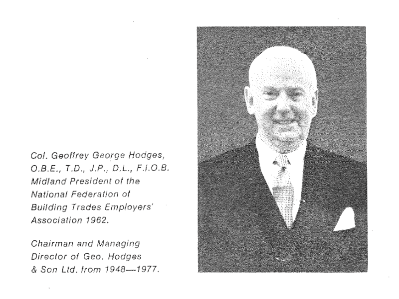 History – Geo. Hodges & Son Ltd.